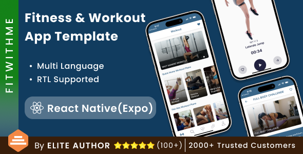 React Native Fitness Workout App Template in React Native | Multi ... React Native Fitness Workout App Template in React Native | Multi ...